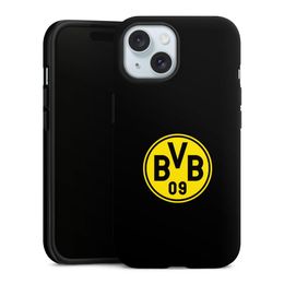DeinDesign iPhone 15 Handy Panzer Handyh&uuml;lle robuste Outdoor H&uuml;lle Schutzh&uuml;lle matt Logo Borussia Dortmund Bvb Tough Case