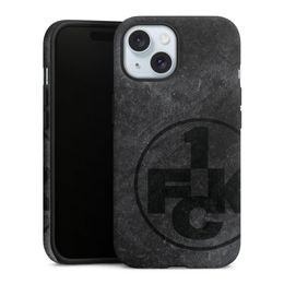 DeinDesign iPhone 15 Handy Panzer Handyh&uuml;lle robuste Outdoor H&uuml;lle Schutzh&uuml;lle matt Concrete 1. Fc Kaiserslautern 1. Fck Tough Case