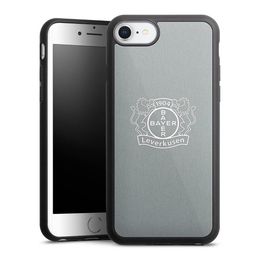 DeinDesign iPhone SE (2020) Handy Gallery Case Handyh&uuml;lle 9H Geh&auml;rtetes Glas R&uuml;ckseite H&uuml;lle Bayer 04 Leverkusen Coat Of Arms Official Licensed Product Gallery 