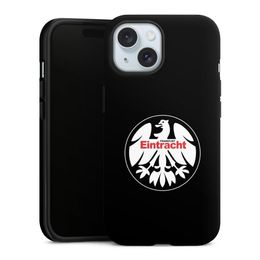 DeinDesign iPhone 15 Handy Panzer Handyh&uuml;lle robuste Outdoor H&uuml;lle Schutzh&uuml;lle matt Eintracht Frankfurt Sge Official Licensed Product Tough Case