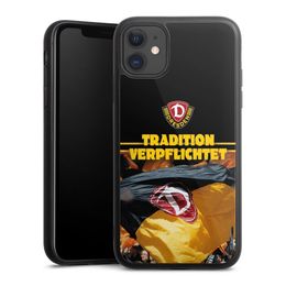 DeinDesign iPhone 11 Handy Gallery Case Handyh&uuml;lle 9H Geh&auml;rtetes Glas R&uuml;ckseite H&uuml;lle Sgd Sg Dynamo Dresden Merchandise Gallery Case