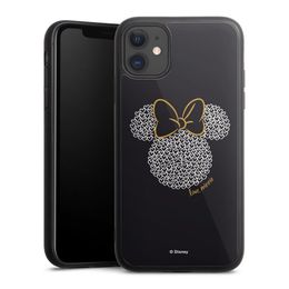DeinDesign iPhone 11 Handy Gallery Case Handyh&uuml;lle 9H Geh&auml;rtetes Glas R&uuml;ckseite H&uuml;lle Minnie Mouse Muster Disney Gallery Case
