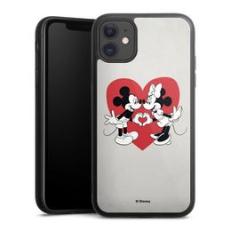 DeinDesign iPhone 11 Handy Gallery Case Handyh&uuml;lle 9H Geh&auml;rtetes Glas R&uuml;ckseite H&uuml;lle Disney Heart Gallery Case