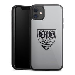 DeinDesign iPhone 11 Handy Gallery Case Handyh&uuml;lle 9H Geh&auml;rtetes Glas R&uuml;ckseite H&uuml;lle Vfb Stuttgart Official Licensed Product Logo Gallery Case