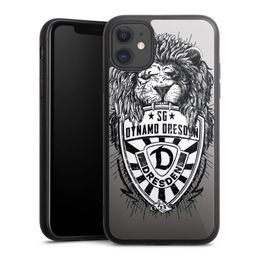 DeinDesign iPhone 11 Handy Gallery Case Handyh&uuml;lle 9H Geh&auml;rtetes Glas R&uuml;ckseite H&uuml;lle Sgd Lion Sg Dynamo Dresden Gallery Case
