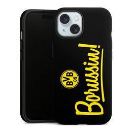 DeinDesign iPhone 15 Handy Panzer Handyh&uuml;lle robuste Outdoor H&uuml;lle Schutzh&uuml;lle matt Borussia Dortmund Bvb Soccer Tough Case
