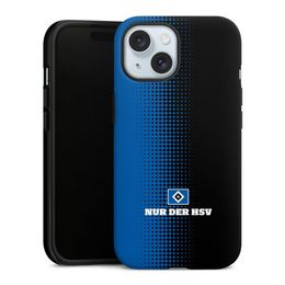DeinDesign iPhone 15 Handy Panzer Handyh&uuml;lle robuste Outdoor H&uuml;lle Schutzh&uuml;lle matt Logo Official Licensed Product Hsv Tough Case
