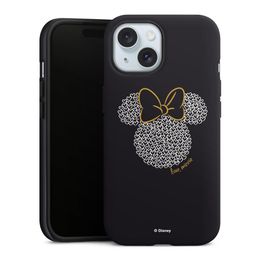 DeinDesign iPhone 15 Handy Panzer Handyh&uuml;lle robuste Outdoor H&uuml;lle Schutzh&uuml;lle matt Minnie Mouse Muster Disney Tough Case