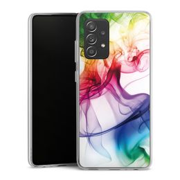 DeinDesign Galaxy A52s 5G Handy Silikon H&uuml;lle Case transparent Handyh&uuml;lle Colour Water Rainbow Silikon Case