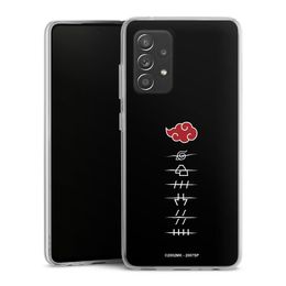 DeinDesign Galaxy A52s 5G Handy Silikon H&uuml;lle Case transparent Handyh&uuml;lle Official Licensed Product Naruto Shippuden Akatsuki Silikon Case