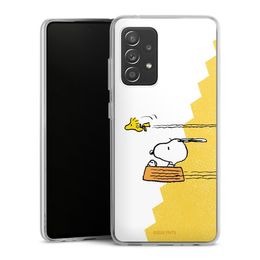 DeinDesign Galaxy A52s 5G Handy Silikon H&uuml;lle Case transparent Handyh&uuml;lle Peanuts Snoopy Children Silikon Case