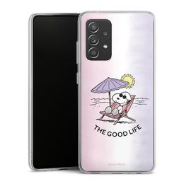 DeinDesign Galaxy A52s 5G Handy Silikon H&uuml;lle Case transparent Handyh&uuml;lle Snoopy Official Licensed Product Peanuts Silikon Case
