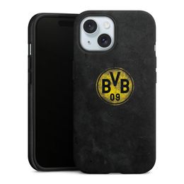 DeinDesign iPhone 15 Handy Panzer Handyh&uuml;lle robuste Outdoor H&uuml;lle Schutzh&uuml;lle matt Bvb Borussia Dortmund Merchandise Tough Case