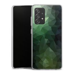 DeinDesign Galaxy A52s 5G Handy Silikon H&uuml;lle Case transparent Handyh&uuml;lle Tarnmuster Geometric Mosaic Silikon Case