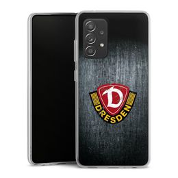 DeinDesign Galaxy A52s 5G Handy Silikon H&uuml;lle Case transparent Handyh&uuml;lle Sgd Official Licensed Product Sg Dynamo Dresden Silikon Case