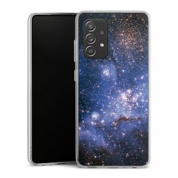 DeinDesign Galaxy A52s 5G Handy Silikon H&uuml;lle Case transparent Handyh&uuml;lle Weltraum Weltall Galaxy Silikon Case