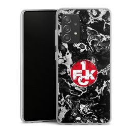 DeinDesign Galaxy A52s 5G Handy Silikon H&uuml;lle Case transparent Handyh&uuml;lle Coat Of Arms Muster 1. Fc Kaiserslautern Silikon Case