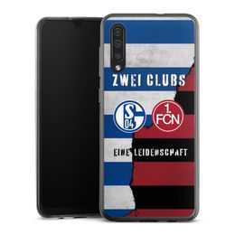 DeinDesign Galaxy A50 Handy Silikon H&uuml;lle Case transparent Handyh&uuml;lle Friendship 1. Fc N&uuml;rnberg Fc Schalke 04 Silikon Case