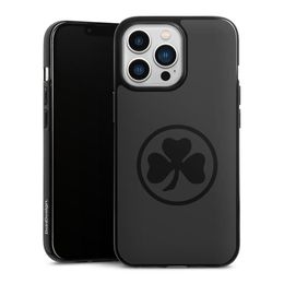 DeinDesign iPhone 13 Pro Handy Silikon H&uuml;lle Case schwarz Handyh&uuml;lle Official Licensed Product Spvgg Greuther F&uuml;rth Clover