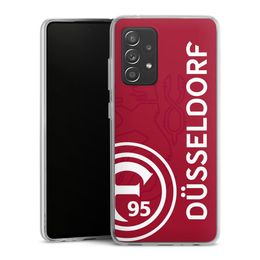 DeinDesign Galaxy A52s 5G Handy Silikon H&uuml;lle Case transparent Handyh&uuml;lle Fortuna D&uuml;sseldorf Lettering F95 Silikon Case