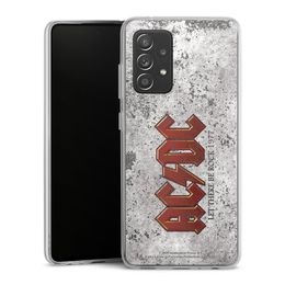DeinDesign Galaxy A52s 5G Handy Silikon H&uuml;lle Case transparent Handyh&uuml;lle Logo Acdc Merchandise Silikon Case