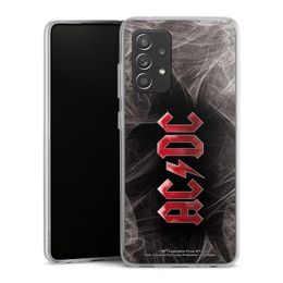 DeinDesign Galaxy A52s 5G Handy Silikon H&uuml;lle Case transparent Handyh&uuml;lle Logo Acdc Merchandise Silikon Case