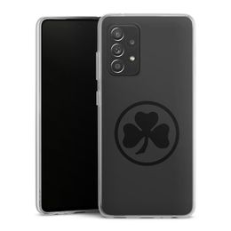 DeinDesign Galaxy A52s 5G Handy Silikon H&uuml;lle Case transparent Handyh&uuml;lle Official Licensed Product Spvgg Greuther F&uuml;rth Clover Silikon Case