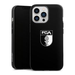 DeinDesign iPhone 13 Pro Handy Silikon H&uuml;lle Case schwarz Handyh&uuml;lle Logo Official Licensed Product Fc Augsburg