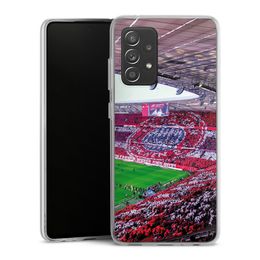 DeinDesign Galaxy A52s 5G Handy Silikon H&uuml;lle Case transparent Handyh&uuml;lle Stadium Fc Bayern M&uuml;nchen Fcb Silikon Case