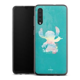 DeinDesign Galaxy A50 Handy Silikon H&uuml;lle Case transparent Handyh&uuml;lle Lilo & Stitch Official Licensed Product Disney Silikon Case