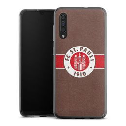 DeinDesign Galaxy A50 Handy Silikon H&uuml;lle Case transparent Handyh&uuml;lle Fc St. Pauli Logo Official Licensed Product Silikon Case