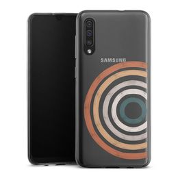 DeinDesign Galaxy A50 Handy Silikon H&uuml;lle Case transparent Handyh&uuml;lle Circle Rainbow Water Colour Silikon Case