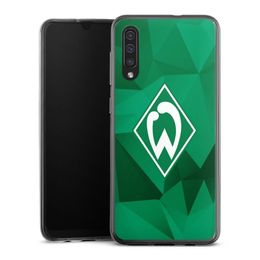DeinDesign Galaxy A50 Handy Silikon H&uuml;lle Case transparent Handyh&uuml;lle Camouflage Sv Werder Bremen Official Licensed Product Silikon Case