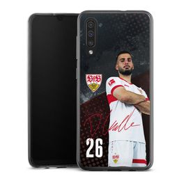DeinDesign Galaxy A50 Handy Silikon H&uuml;lle Case transparent Handyh&uuml;lle Official Licensed Product Deniz Undav Vfb Stuttgart Silikon Case