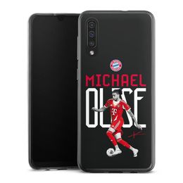 DeinDesign Galaxy A50 Handy Silikon H&uuml;lle Case transparent Handyh&uuml;lle Fc Bayern M&uuml;nchen Michael Olise Official Licensed Product Silikon Case
