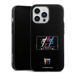 DeinDesign iPhone 13 Pro Handy Silikon H&uuml;lle Case schwarz Handyh&uuml;lle Official Licensed Product Die Drei ??? Cassette