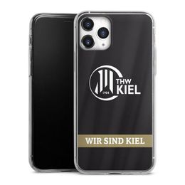DeinDesign iPhone 11 Pro Handy Slim Case Silikon Handyh&uuml;lle transparent H&uuml;lle extra d&uuml;nn Thw Kiel Merchandise Handball Silikon Slim Case