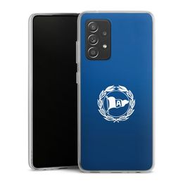 DeinDesign Galaxy A52s 5G Handy Silikon H&uuml;lle Case transparent Handyh&uuml;lle Arminia Bielefeld Soccer Official Licensed Product Silikon Case
