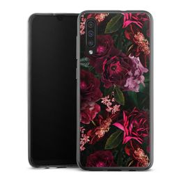 DeinDesign Galaxy A50 Handy Silikon H&uuml;lle Case transparent Handyh&uuml;lle Flowers Blossom Rose Silikon Case