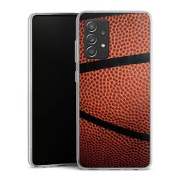 DeinDesign Galaxy A52s 5G Handy Silikon H&uuml;lle Case transparent Handyh&uuml;lle Ball Sports Basketball Silikon Case