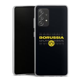 DeinDesign Galaxy A52s 5G Handy Silikon H&uuml;lle Case transparent Handyh&uuml;lle Official Licensed Product Bvb Borussia Dortmund Silikon Case