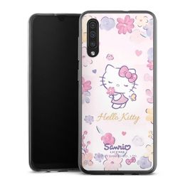 DeinDesign Galaxy A50 Handy Silikon H&uuml;lle Case transparent Handyh&uuml;lle Water Colour Hello Kitty Merchandise Silikon Case