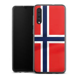 DeinDesign Galaxy A50 Handy Silikon H&uuml;lle Case transparent Handyh&uuml;lle Flags Flag Norway Silikon Case