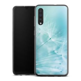 DeinDesign Galaxy A50 Handy Silikon H&uuml;lle Case transparent Handyh&uuml;lle Dandelion Flower Winter Silikon Case