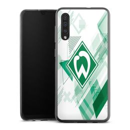 DeinDesign Galaxy A50 Handy Silikon H&uuml;lle Case transparent Handyh&uuml;lle Official Licensed Product Sv Werder Bremen Muster Silikon Case