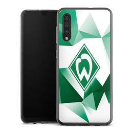 DeinDesign Galaxy A50 Handy Silikon H&uuml;lle Case transparent Handyh&uuml;lle Tarnmuster Sv Werder Bremen Official Licensed Product Silikon Case