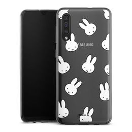 DeinDesign Galaxy A50 Handy Silikon H&uuml;lle Case transparent Handyh&uuml;lle Muster Miffy Transparent Silikon Case