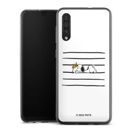 DeinDesign Galaxy A50 Handy Silikon H&uuml;lle Case transparent Handyh&uuml;lle Snoopy Dog Peanuts Silikon Case