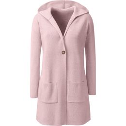 WITT Damen Longstrickjacke mit Kapuze, ros&eacute;-champagner-meliert, Gr&ouml;&szlig;e 44