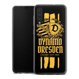 DeinDesign Galaxy A50 Handy Silikon H&uuml;lle Case transparent Handyh&uuml;lle Sg Dynamo Dresden Statement Sgd Silikon Case